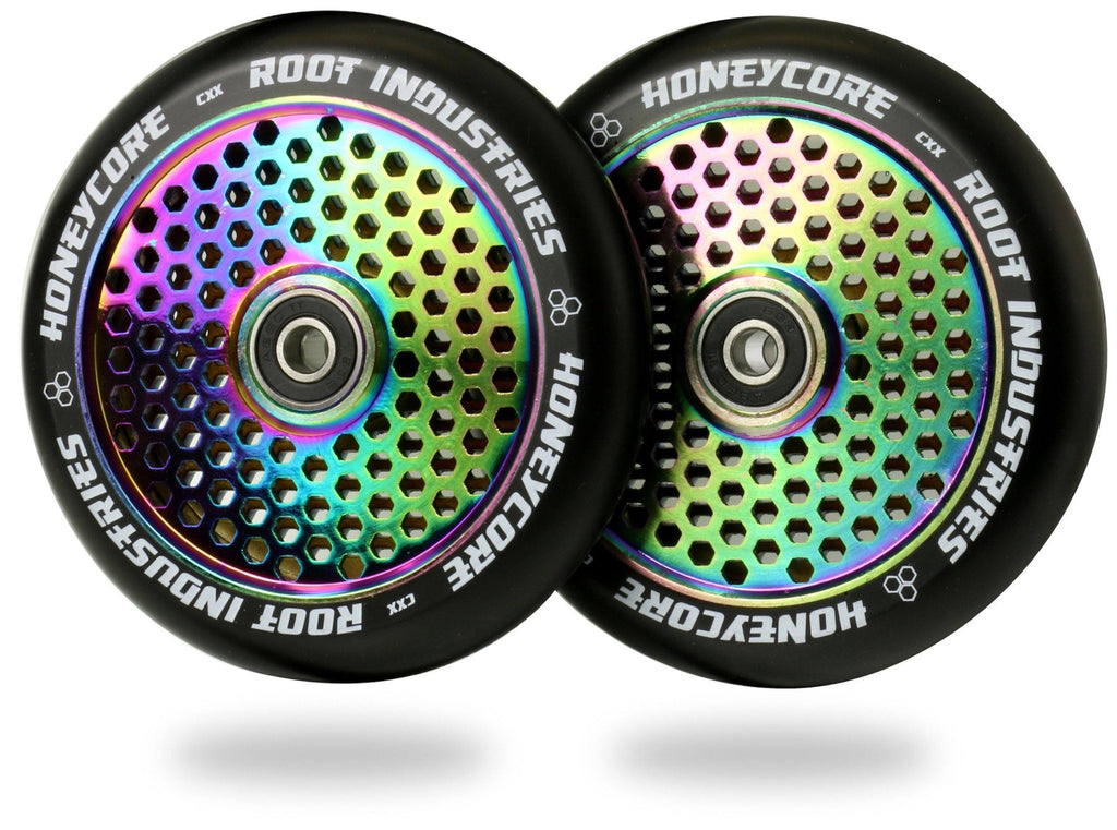 Root HoneyCore Wheels Black PU -110mm - Alpha Pro Scooters