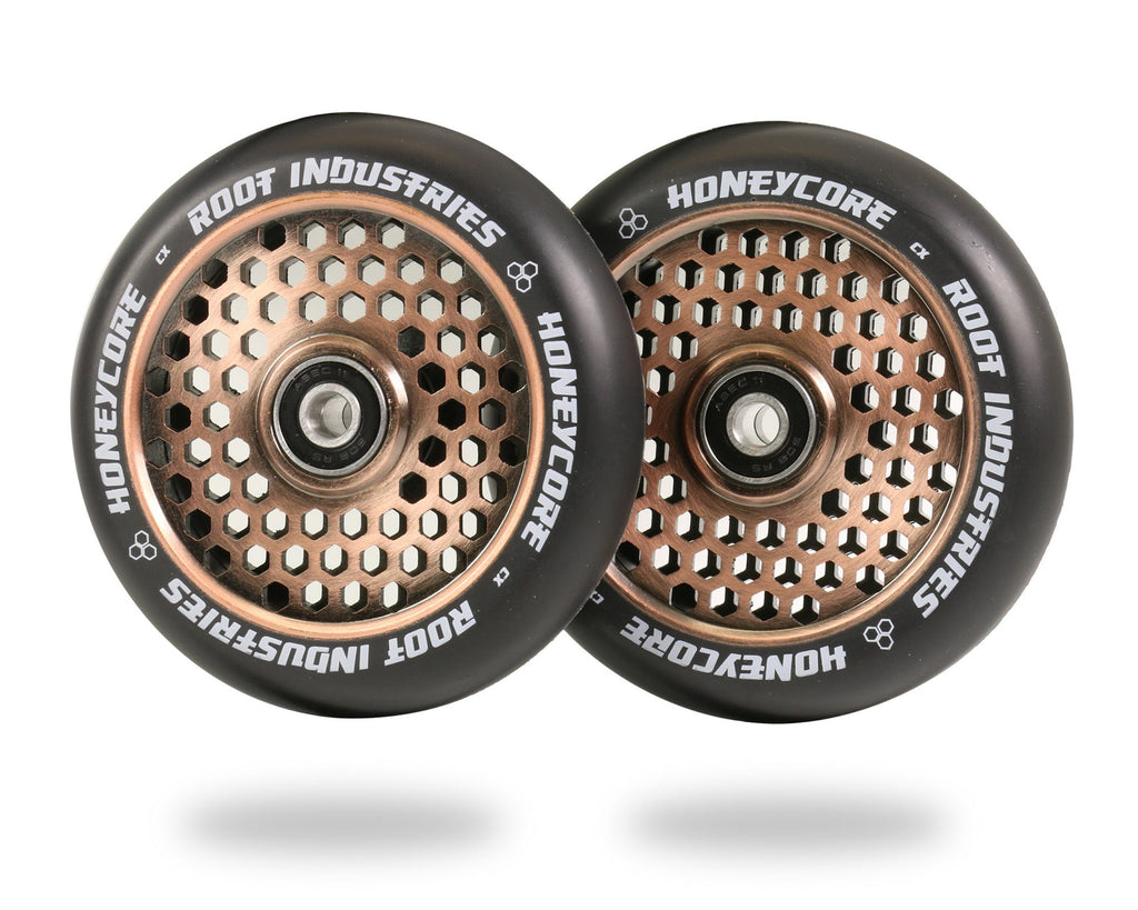 Root Honeycore Wheels Black PU -120mm - Alpha Pro Scooters