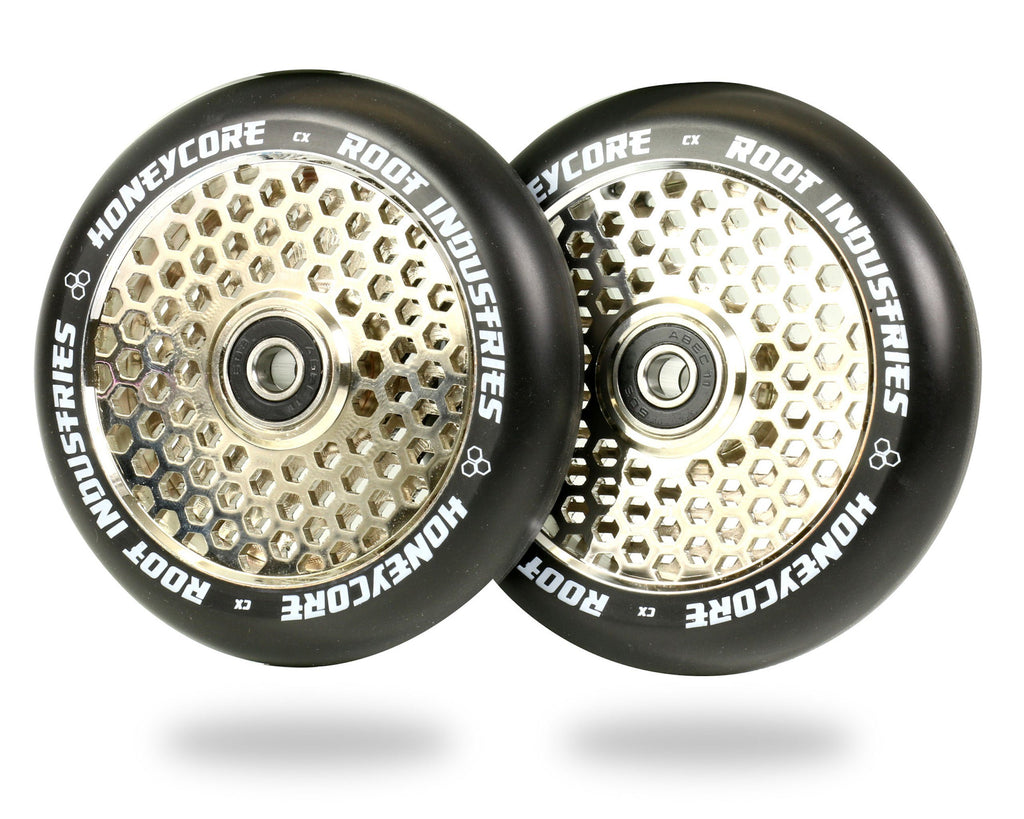 Root Honeycore Wheels Black PU -120mm - Alpha Pro Scooters
