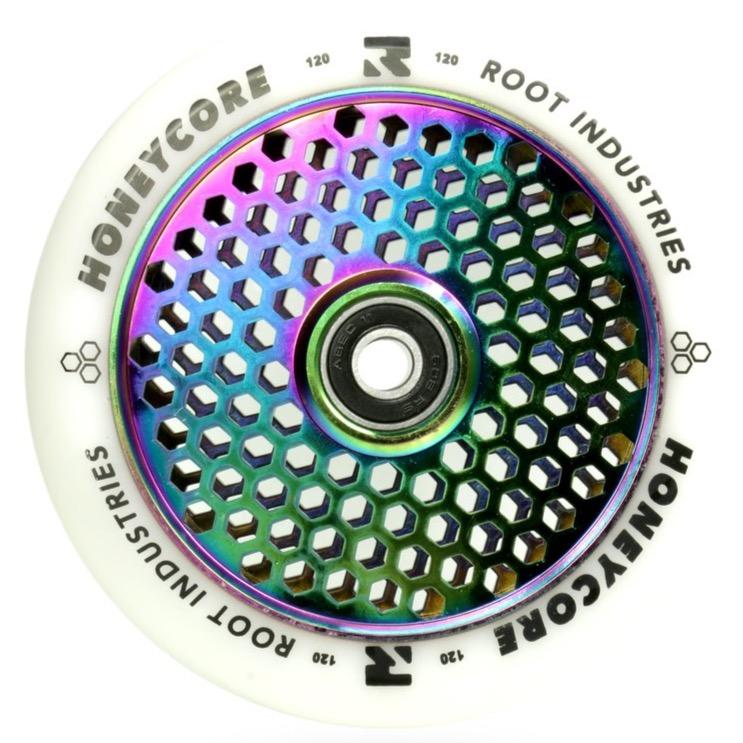 Root Industries Honeycore Wheels White PU - 120mm | Alpha Pro Scooters ...