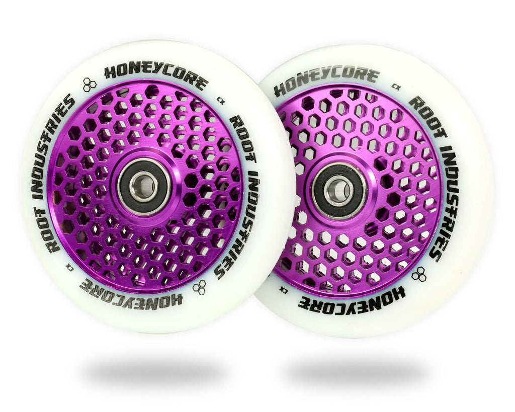 Root Industries Honeycore Wheels White PU - 120mm | Alpha Pro Scooters ...