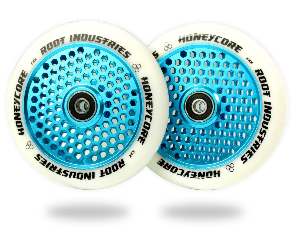 Root Industries Honeycore Wheels White PU - 120mm | Alpha Pro Scooters ...
